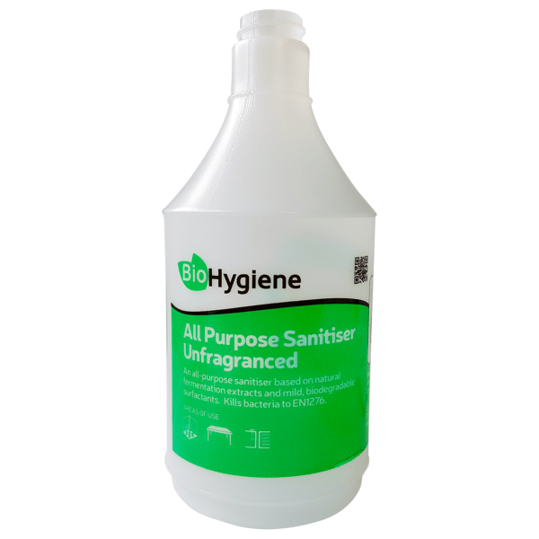 BioHygiene All Purpose unfragranced Screen Printed Empty Bottle with T ...